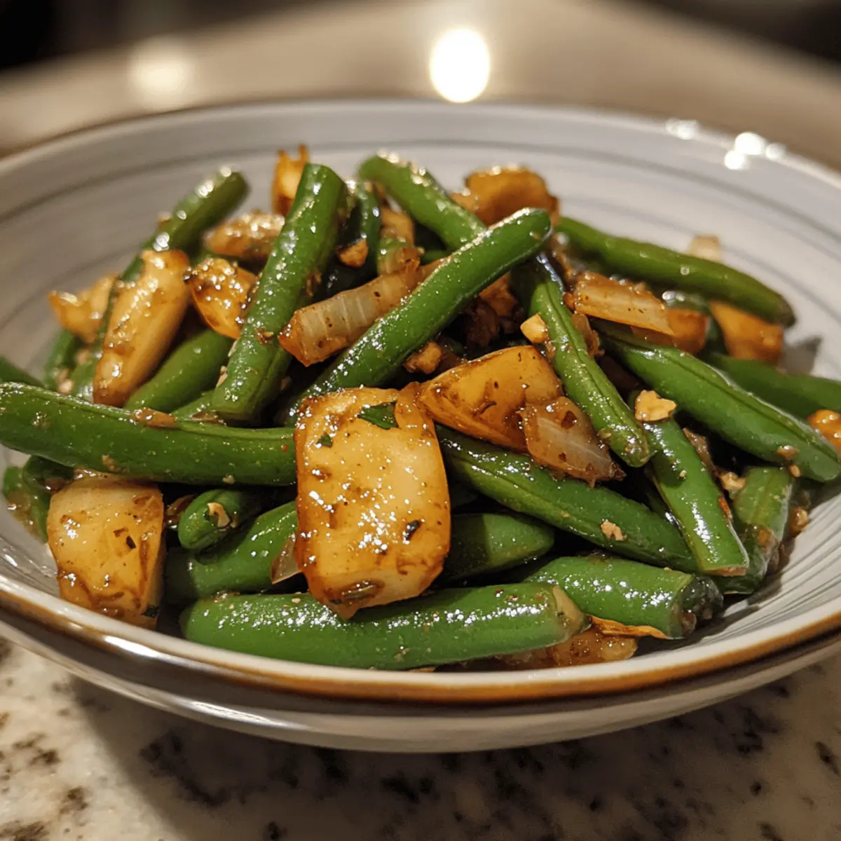 Ultimate Delicious Crispy Ginger Garlic Green Bean Stir Fry