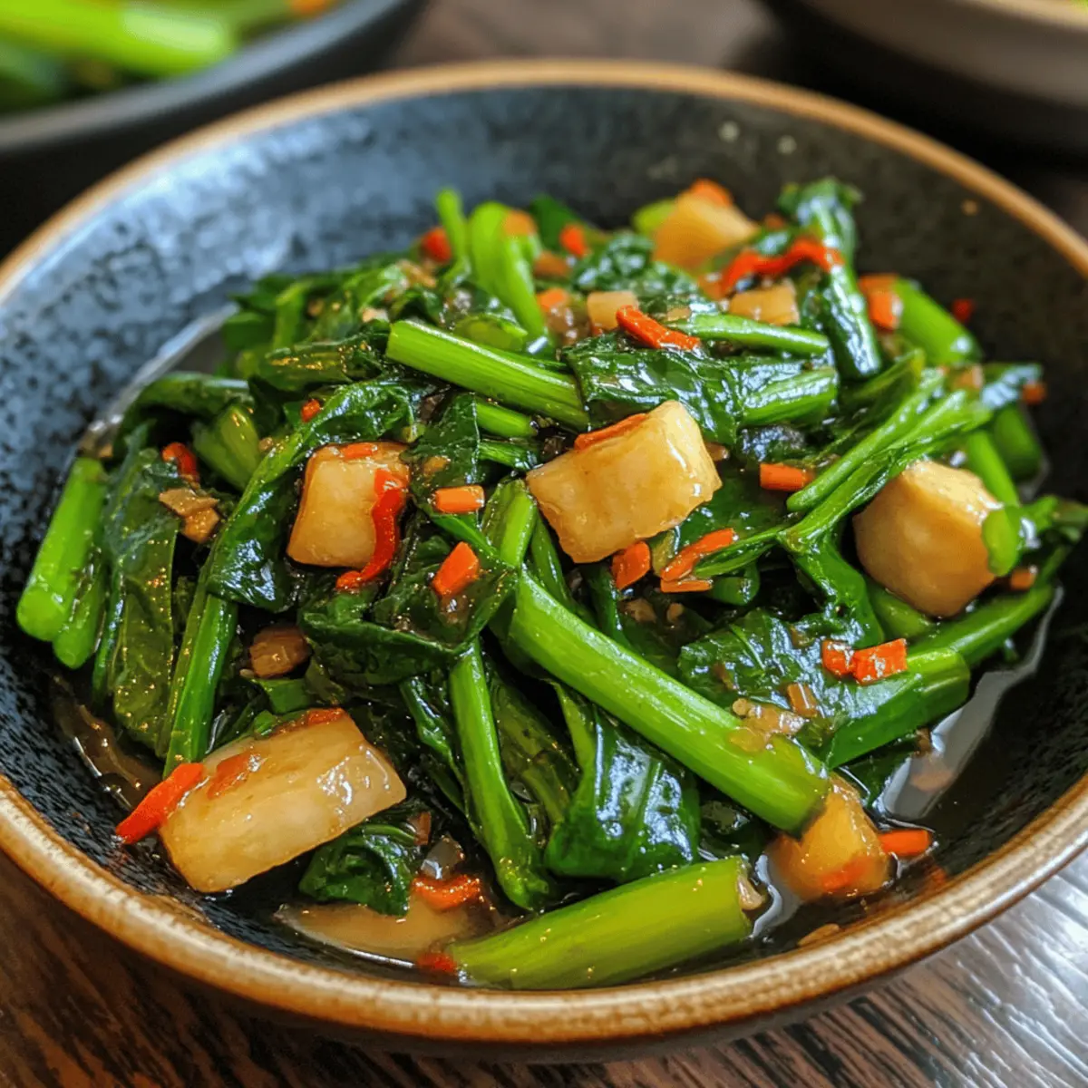 Ultimate Delicious Crispy Stir-Fried Ginger Greens