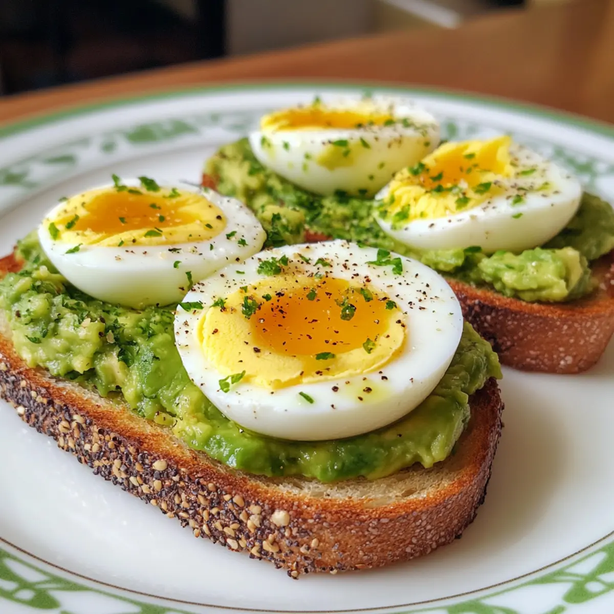 Easy Boiled Egg and Avocado Toast Recipe for Creamy Morning Bliss