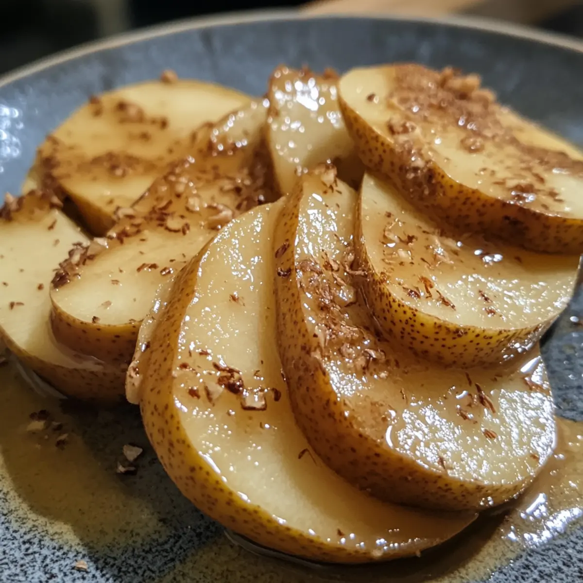 Easy delicious Pear Slices with Almond Butter recipe: juicy snack
