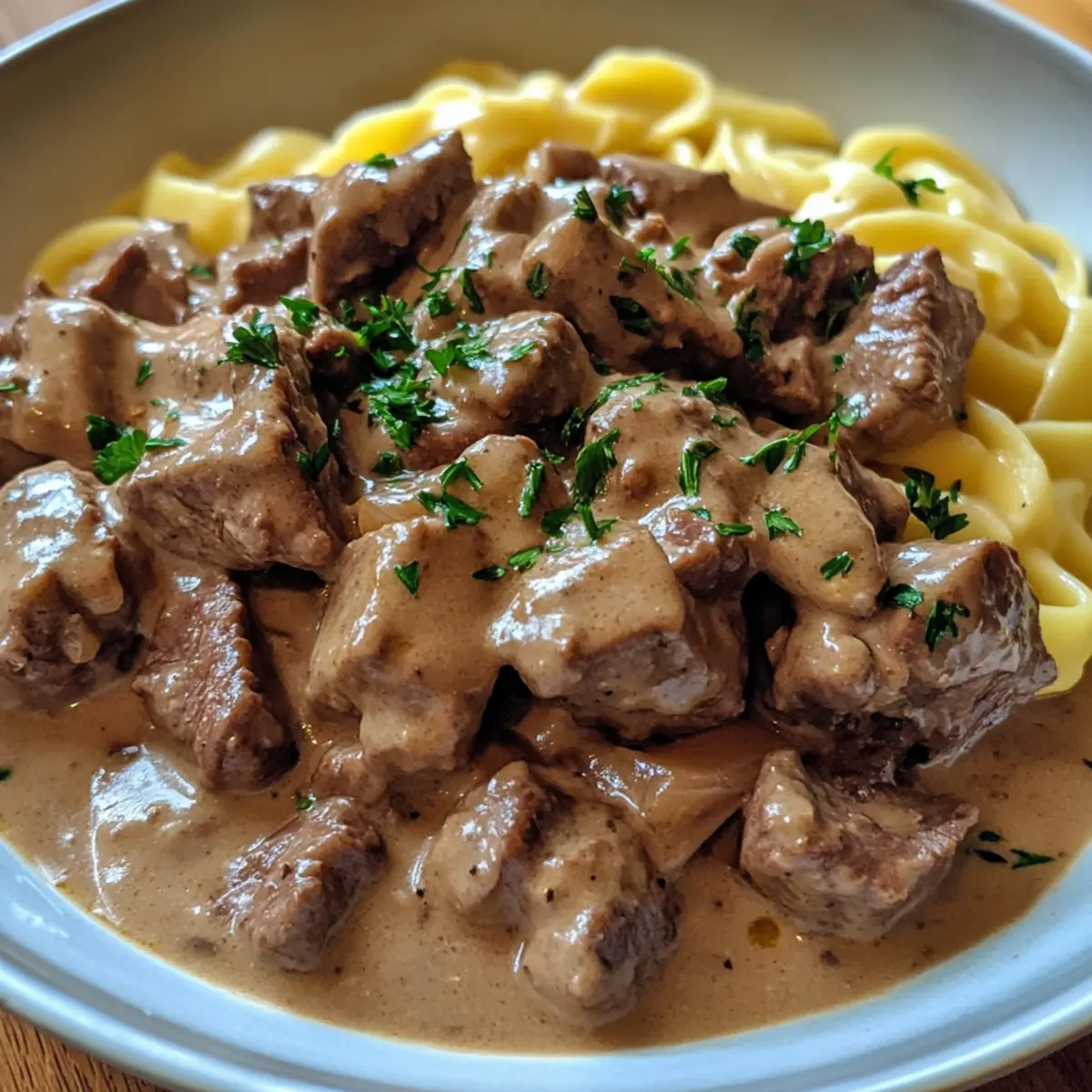 Ultimate Comforting Creamy Beef Stroganoff German Style recipe