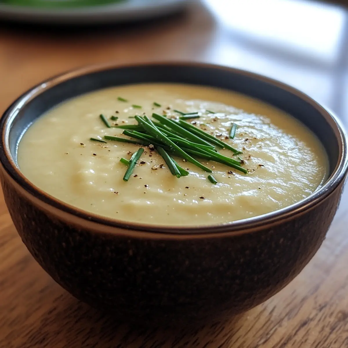 Easy Comforting Creamy Cauliflower and Chive Soup Recipe