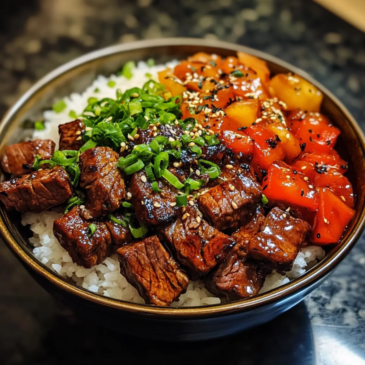 Easy Delicious Juicy Teriyaki Beef Bowl recipe | Ultimate Comfort